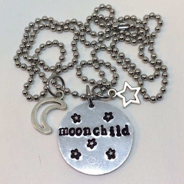 Moonchild Necklace - BTS RM / Necklace Choker or Keychain / RM Mono Mi ...